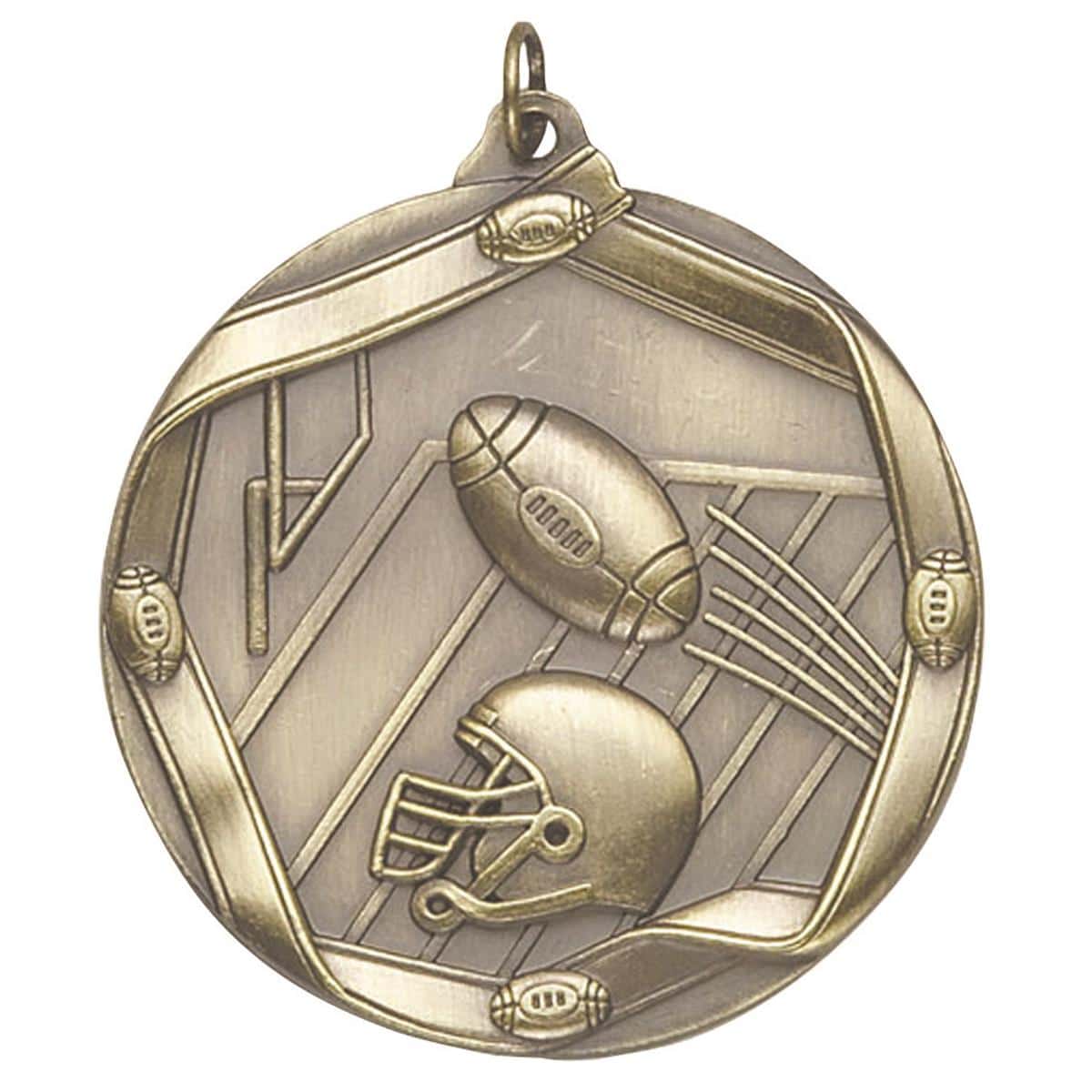 MS6 Series Football Themed Medal