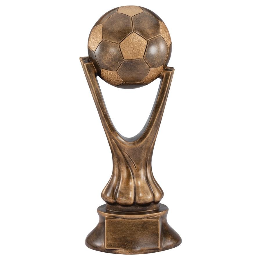 Painted Series Soccer Resin Sculpture