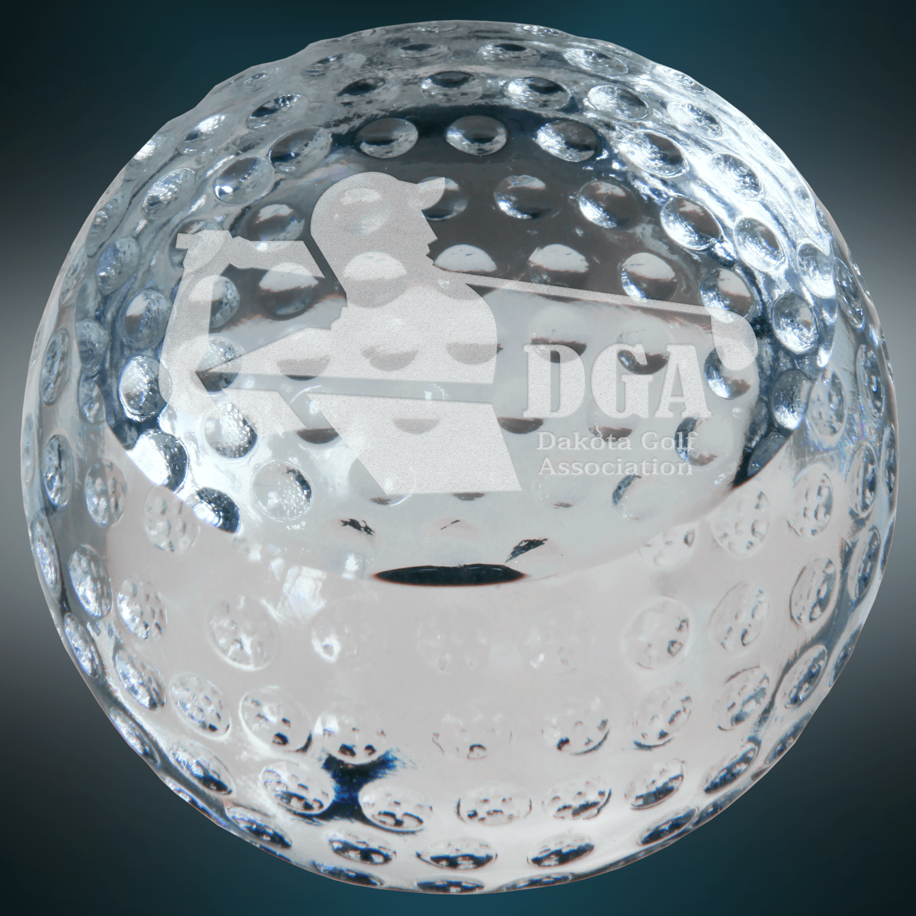 Premier Series Crystal Golf Ball Paperweight