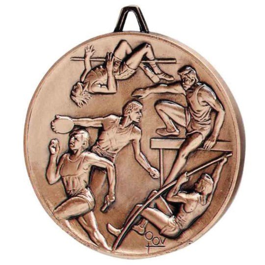 Premium Relief Series Track and Field Themed Medal