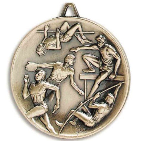 Premium Relief Series Track and Field Themed Medal
