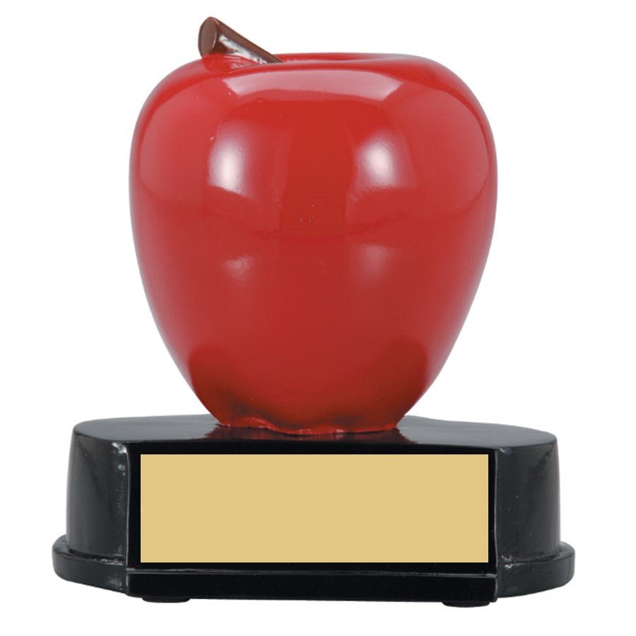 Teacher's Series Red Apple Resin Trophy