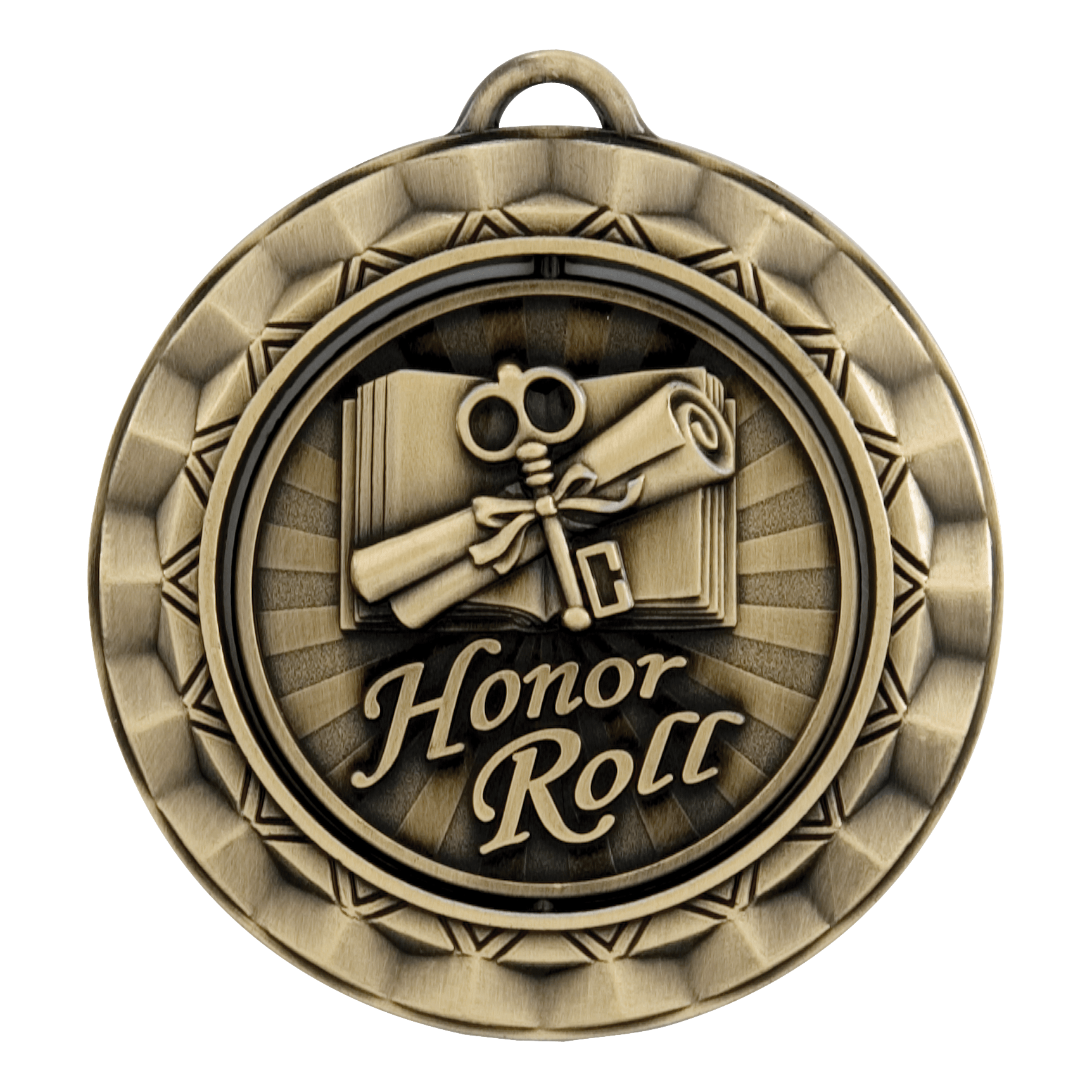Ripple Spinner Series Honor Roll Themed Medal