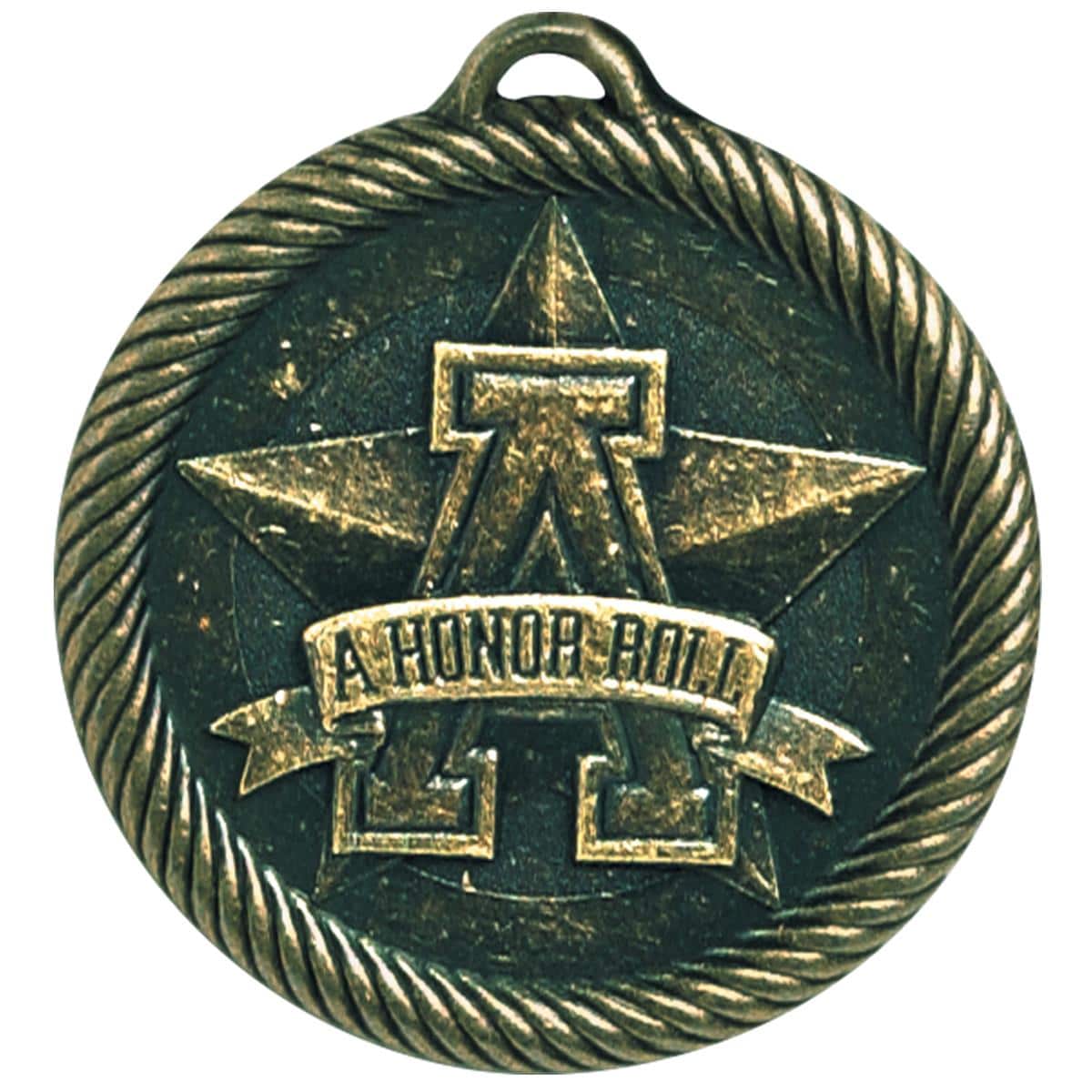 Rope Wreath Series A Honor Roll Themed Medal