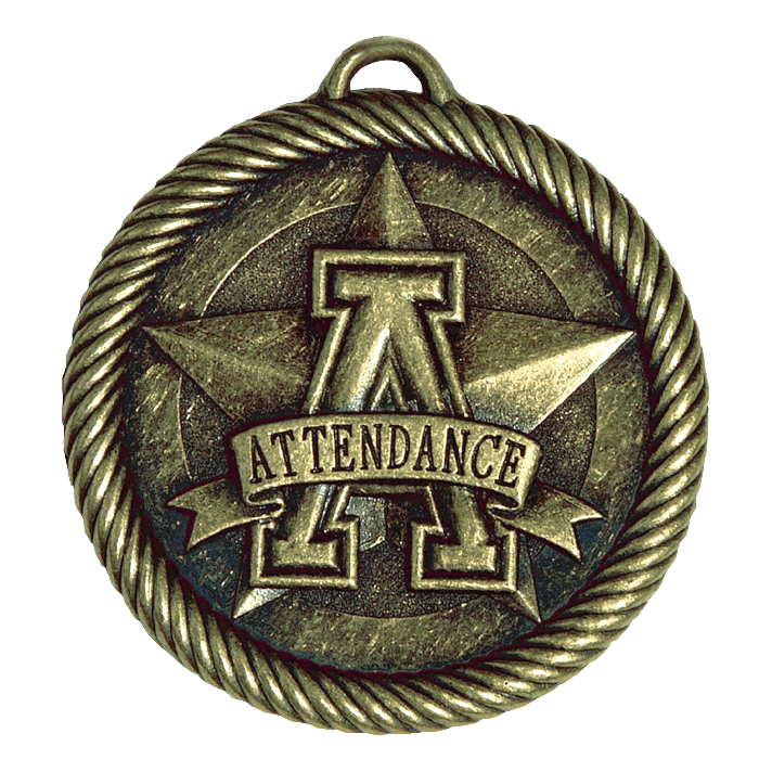 Rope Wreath Series Attendance Themed Medal