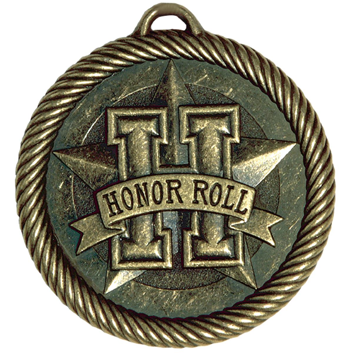 Rope Wreath Series Honor Roll Themed Medal