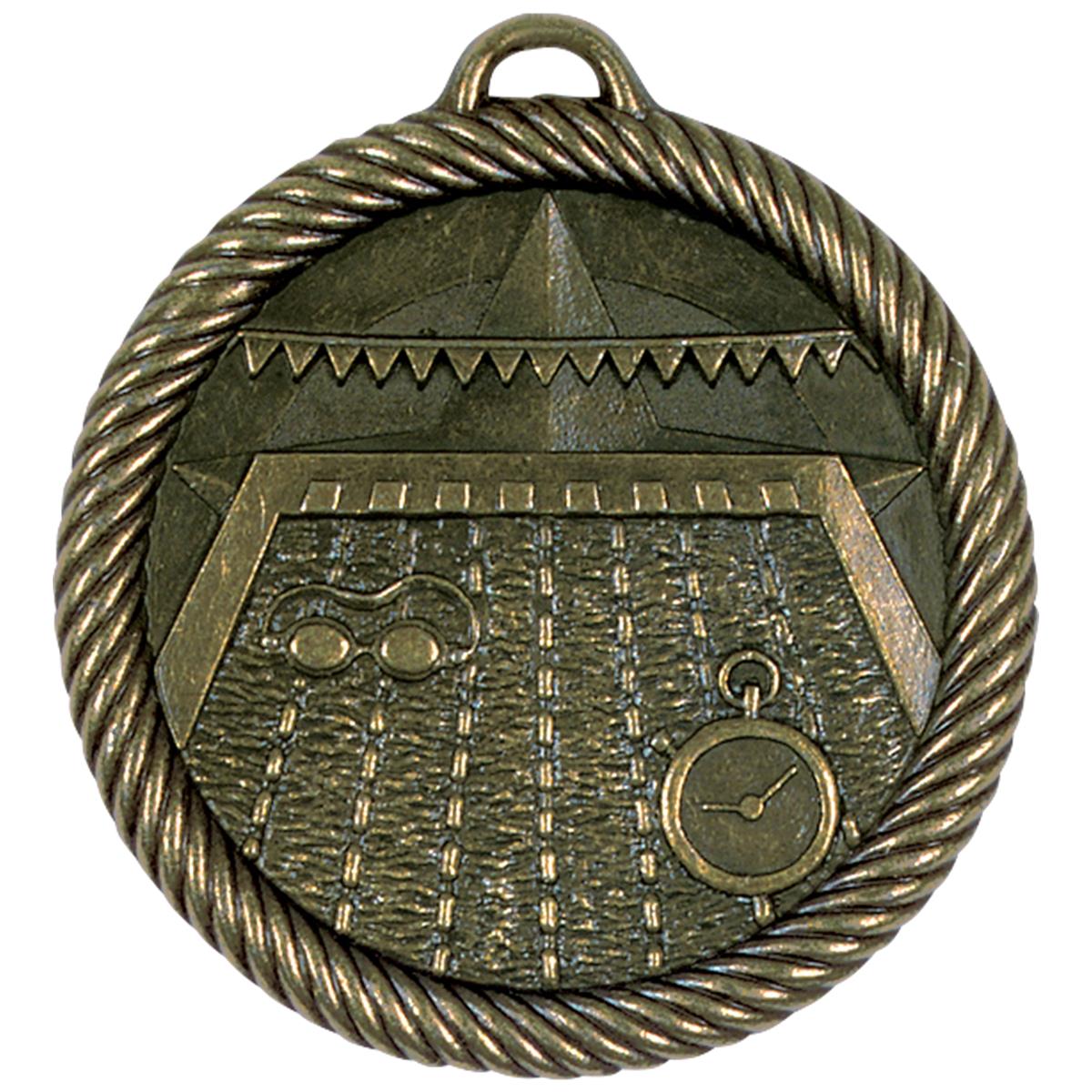 Rope Wreath Series Swim Themed Medal