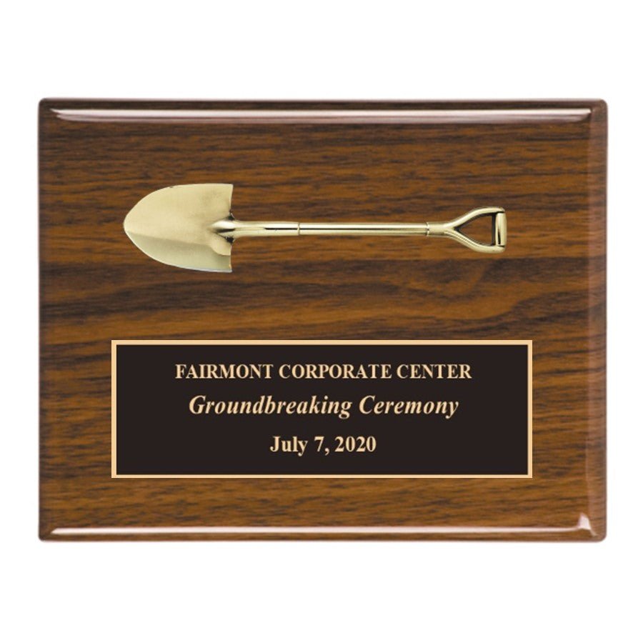 Series 2PC237 Premium Groundbreaking Shovel Plaque