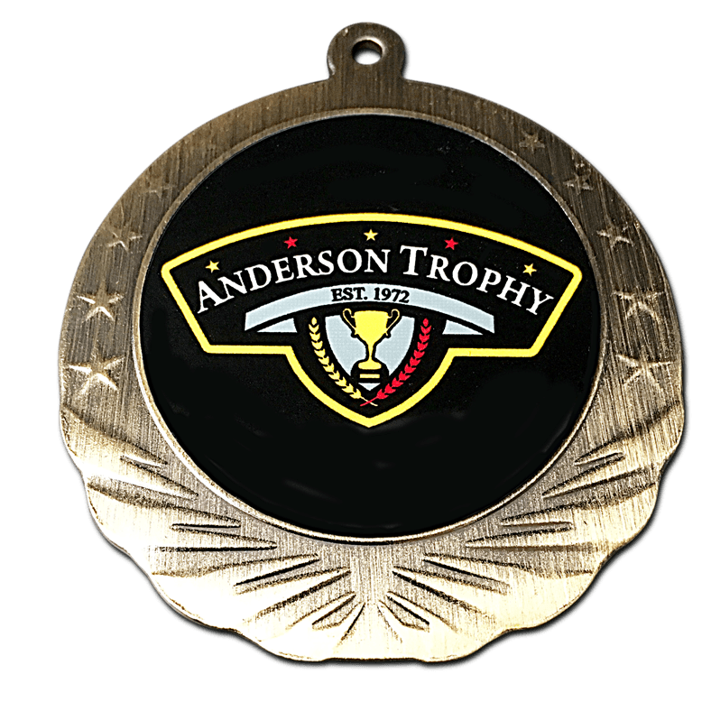 Shell Star Wreath Series Customizable Insert Medal