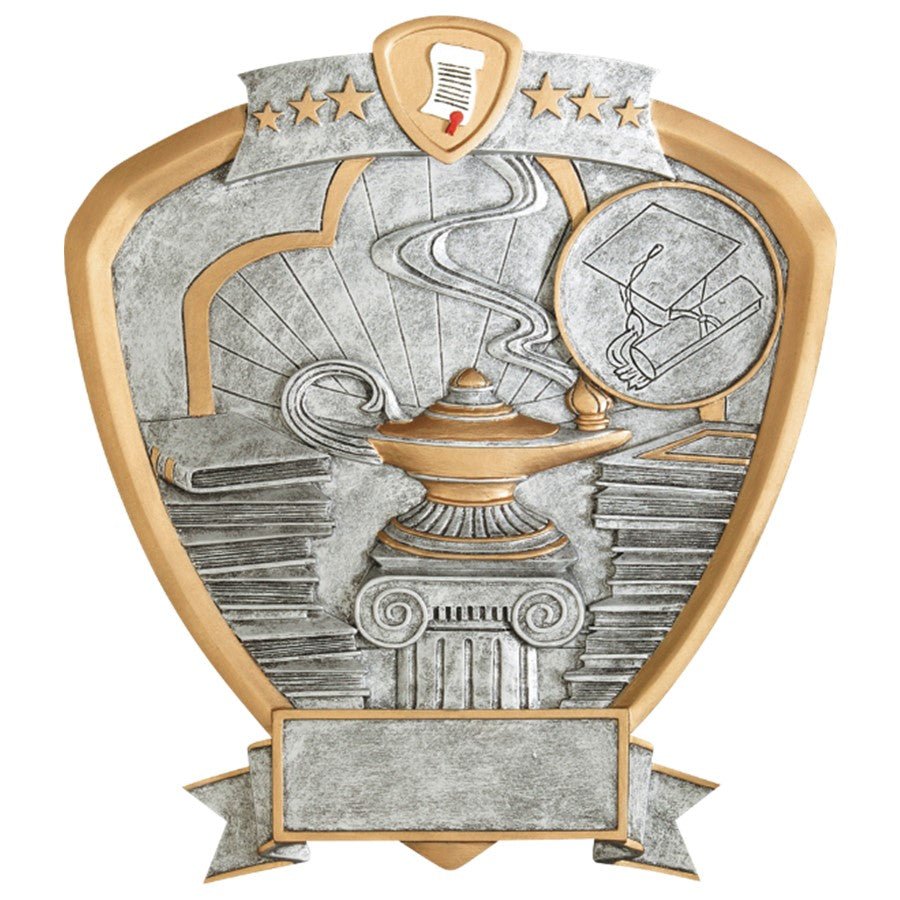 Shield Legends Series Lamp of Knowledge Resin Trophy