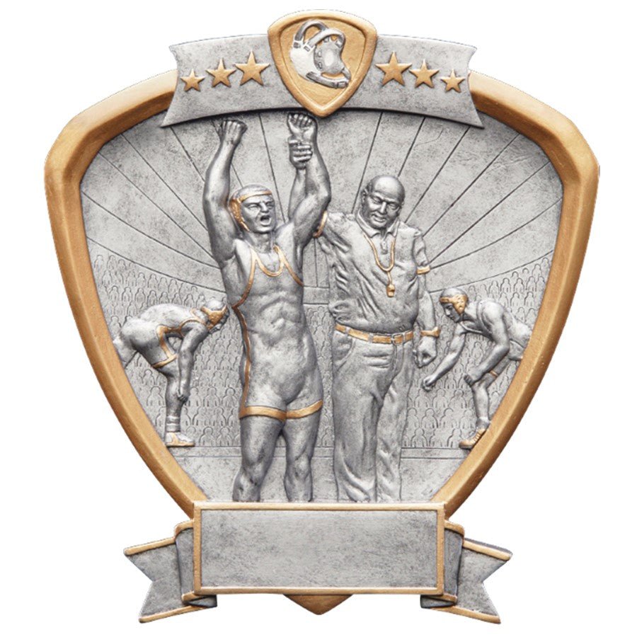 Shield Legends Series Wrestling Resin Trophy