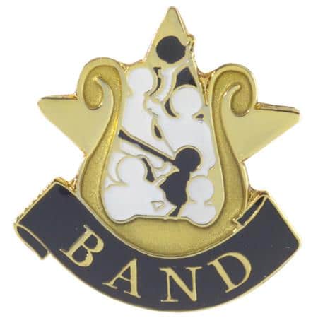 Gold Star Series Band Themed Lapel Pin