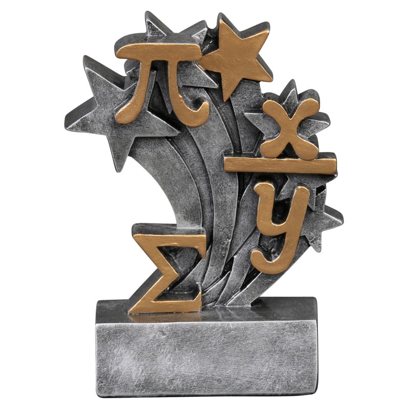 Star Blast Series Math Resin Trophy