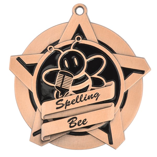Super Star Series Spelling Bee Themed Medal - Spelling Bee Themed Medal ...