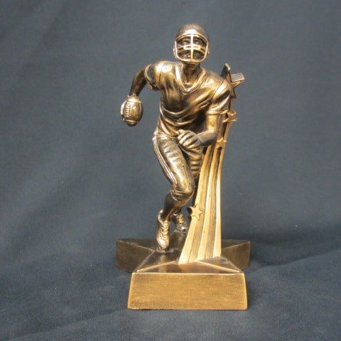 Superstar Series Football Runner Resin Trophy