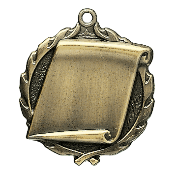Wreath II Series Scroll Themed Medal