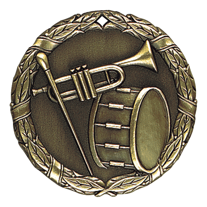 XR Wreath Series Band Themed Medal
