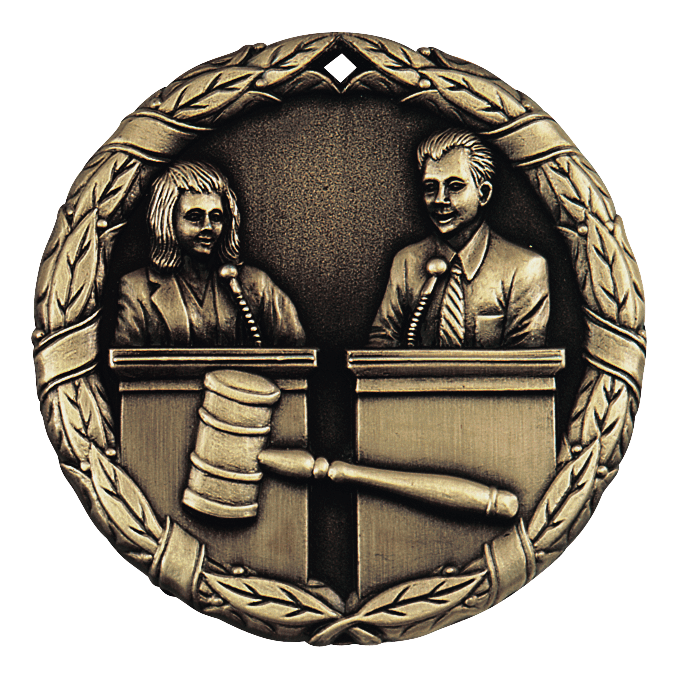 XR Wreath Series Debate Themed Medal - debate themed medal | 1.50 ...
