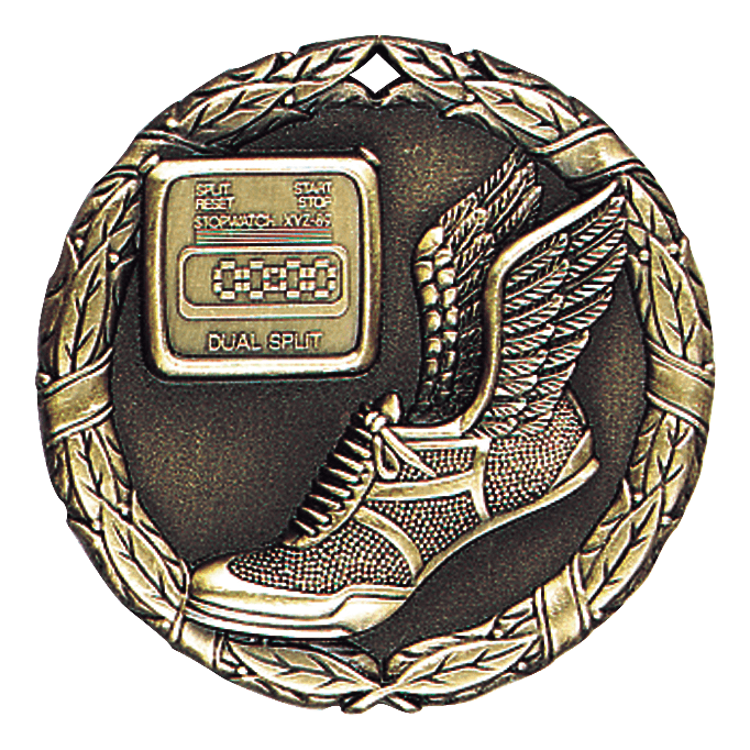 XR Wreath Series Track Themed Medal